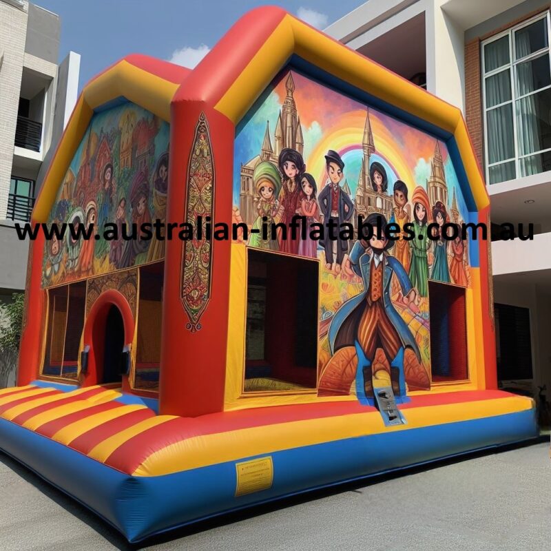 Wacky Arched Bounce Castle With art panel ( Module Bounce ...