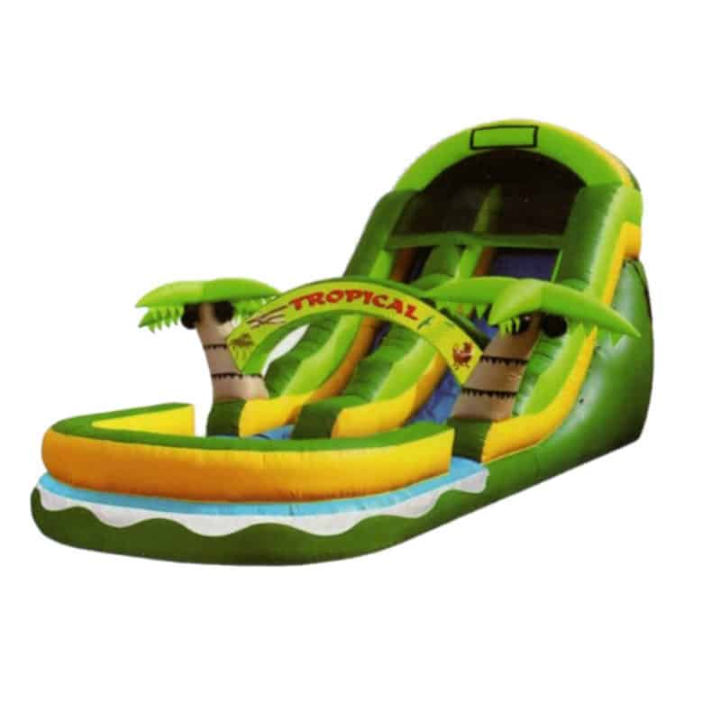 cute tropical inflatable water slide | Australian Inflatables