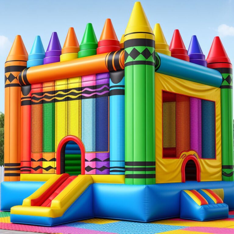 New Crayon Jumping Castle | Australian Inflatables