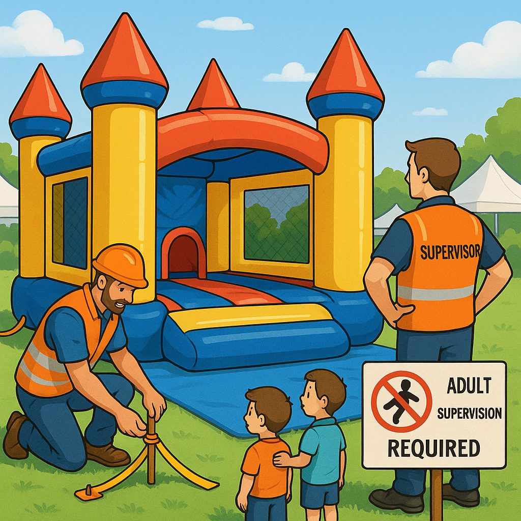 How to Safely Set Up and Secure an Inflatable at Your Event ...
